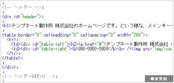 htmlの詳細について（SEO内部要素） [TempNate HP設置マニュアル]