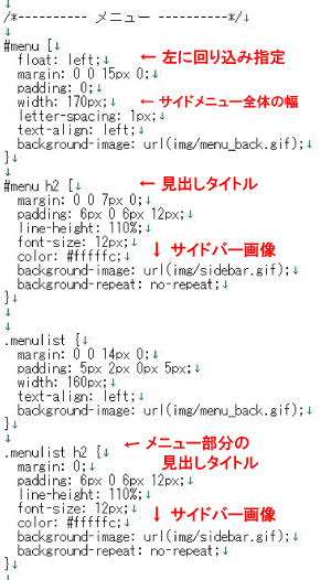 CSSの構成について [TempNate HP設置マニュアル]